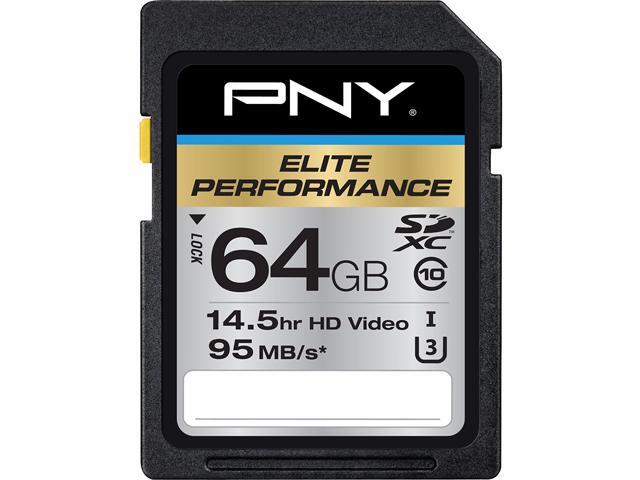Click here for PNY 64GB Elite Performance SDXC UHS-I/U3 Class 10... prices