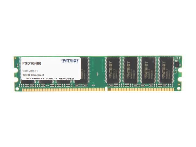 Click here for Patriot 1GB DDR 400 (PC 3200) Desktop Memory Model... prices
