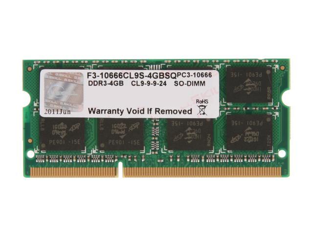 Click here for G. SKILL 4GB 204-Pin DDR3 SO-DIMM DDR3 1333 (PC3 1... prices