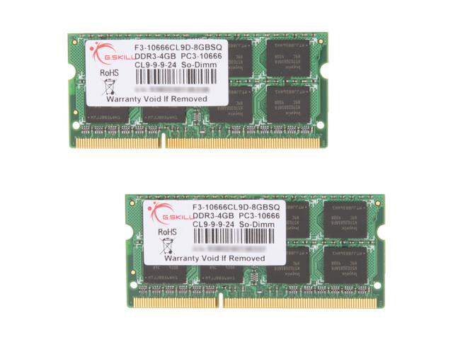 Click here for G. SKILL 8GB (2 x 4GB) 204-Pin DDR3 SO-DIMM DDR3 1... prices
