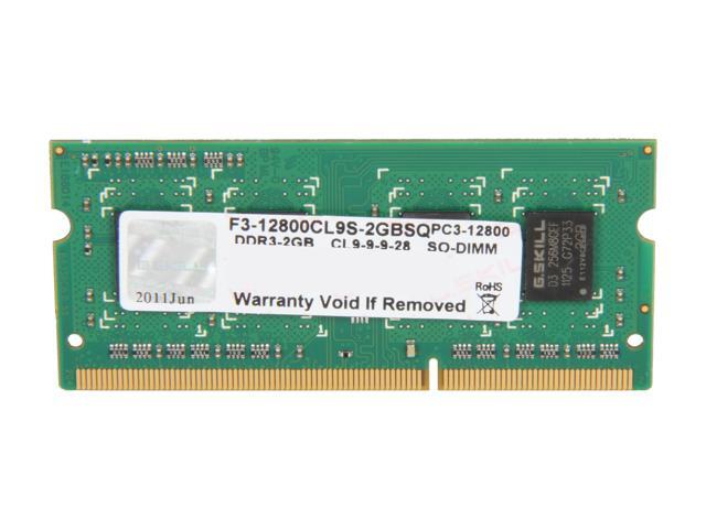 Click here for G. SKILL 2GB 204-Pin DDR3 SO-DIMM DDR3 1600 (PC3 1... prices