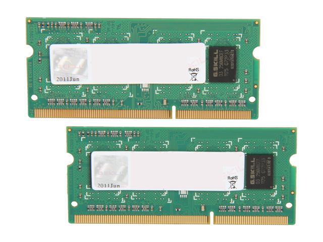 Click here for G. SKILL 4GB (2 x 2GB) 204-Pin DDR3 SO-DIMM DDR3 1... prices