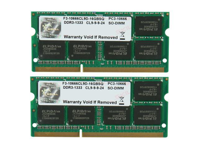 Click here for G. SKILL 16GB (2 x 8GB) 204-Pin DDR3 SO-DIMM DDR3... prices