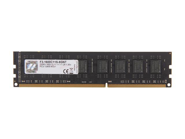Click here for G. SKILL Value 8GB 240-Pin PC RAM DDR3 1600 (PC3 1... prices