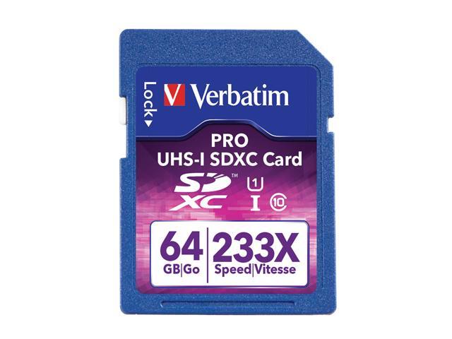 Click here for Verbatim PRO 233X 64GB Secure Digital Extended Cap... prices