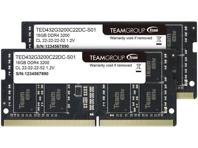 Click here for Team Elite 32GB (2 x 16GB) 260-Pin DDR4 SO-DIMM DD... prices
