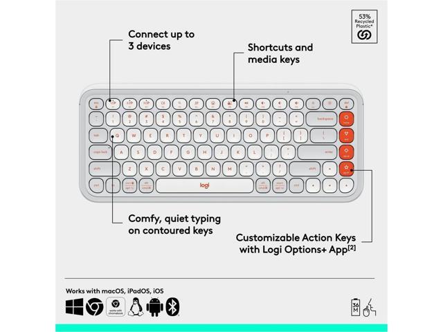 Click here for Logitech POP ICON KEYS Wireless Bluetooth Keyboard... prices