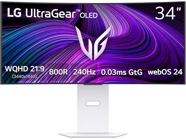Lg UltraGear 34GX90SA-w 34" 21:9 UltraWide Qhd 240Hz Curved Oled Hdr Gaming Monitor