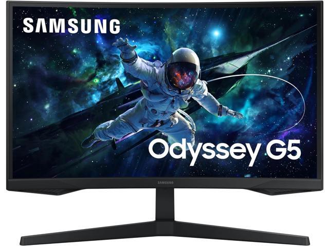 27" Odyssey 1000R Curved Qhd 165Hz FreeSync Gaming Monitor - Black - Black
