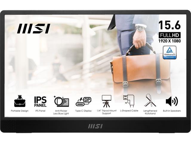 Msi Pro MP161 E2 15.6" 16:9 Full Hd Portable Ips Led Monitor  Metal Gray - Metal gray