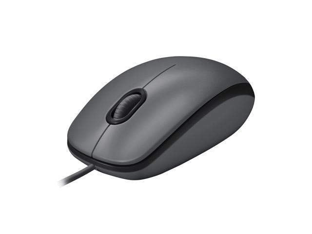 Logitech Usb Optical Wired Mouse - Black