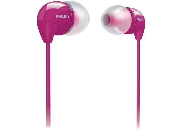 Philips Pink Wired Headphones - Compact Design  Clear Sound  Lightweight  Comfortable Fit  Tangle-Resistant Cable  3.5mm Jack - PINK