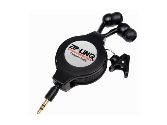 Click here for Ziplinq Black ZIP-AUDIO-CD6 Canal Retractable 2.5m... prices