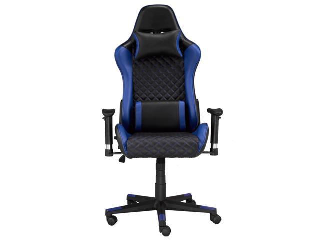 Click here for Brassex Gaming Chair - Black/Blue (3801) prices