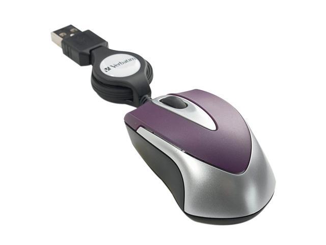 Click here for Verbatim 97253 Purple Wired Optical Travel Mouse prices