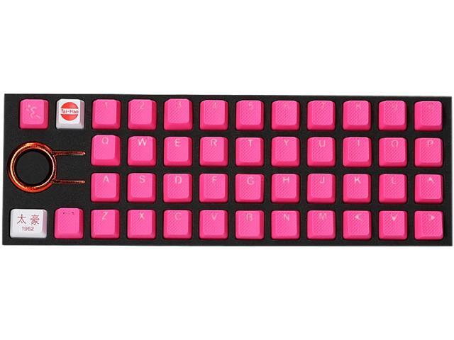 Click here for Tai-Hao KDTHUS042C03PK101 Rubber Keycap Set - Pink... prices