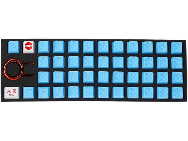 Click here for Tai-Hao KDTHUS042C03BU103 Rubber Keycap Set - Blue... prices