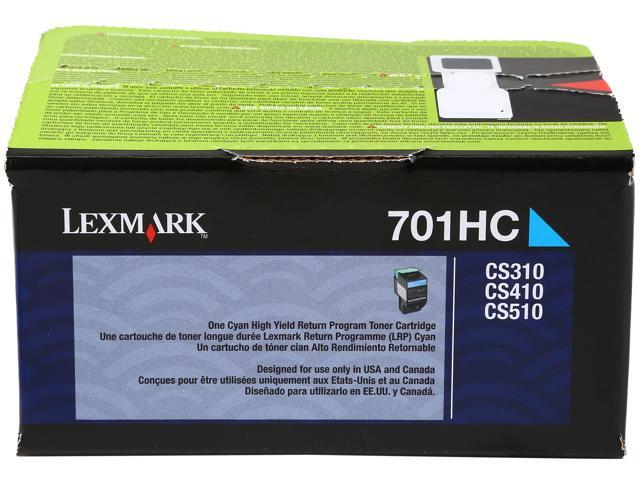 Lexmark 70C1HC0 High Yield Return Program Toner Cartridge - Cyan