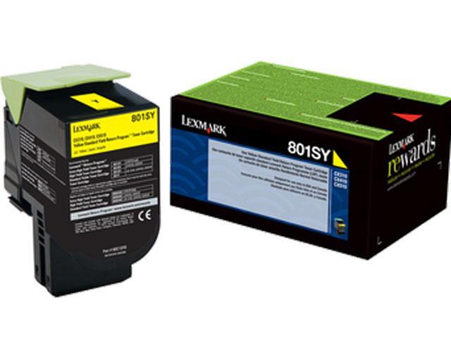 Click here for Lexmark 80C1SY0 Return Program Toner Cartridge - Y... prices