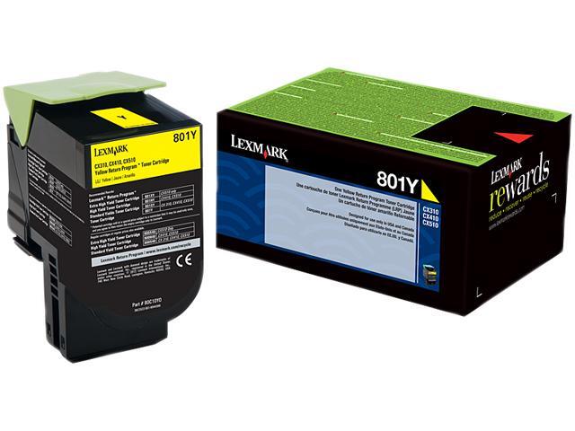 Click here for Lexmark 80C10Y0 Return Program Toner Cartridge - Y... prices