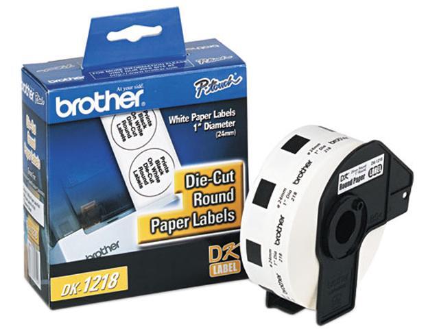 Click here for Brother DK1218 Die-Cut Round Paper Labels  1 dia... prices