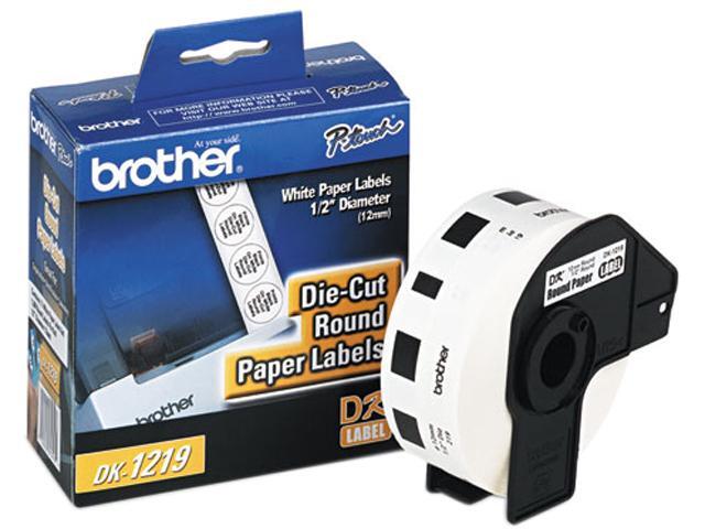 Click here for Brother DK1219 Die-Cut Round Paper Labels  1/2 dia... prices