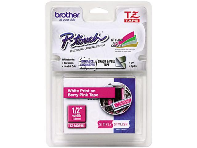 Click here for Brother 12mm (1/2) Simply Stylish White on Berry P... prices
