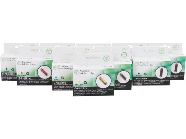 Click here for Green Project C-CLI221(12pk) 2 Black 2 Cyan 2 Mage... prices