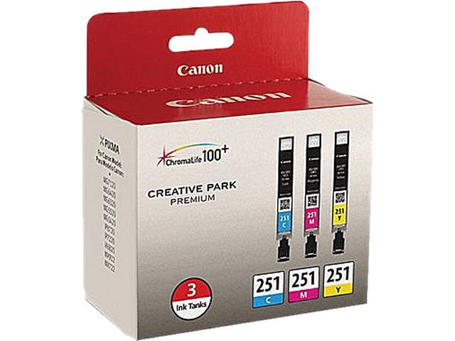 Click here for Canon CLI-251 Ink Cartridge - Combo Pack - Cyan/Ma... prices
