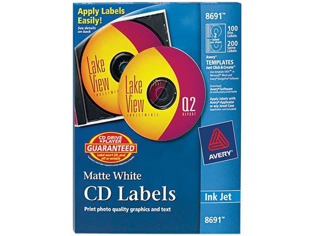 Click here for Avery CD Labels  Matte White  100 Face Labels/200... prices