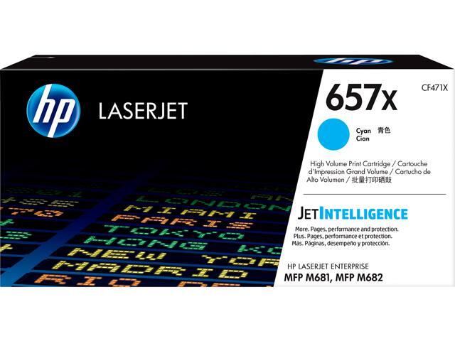 Click here for HP 657X High Yield LaserJet Toner Cartridge - Cyan prices