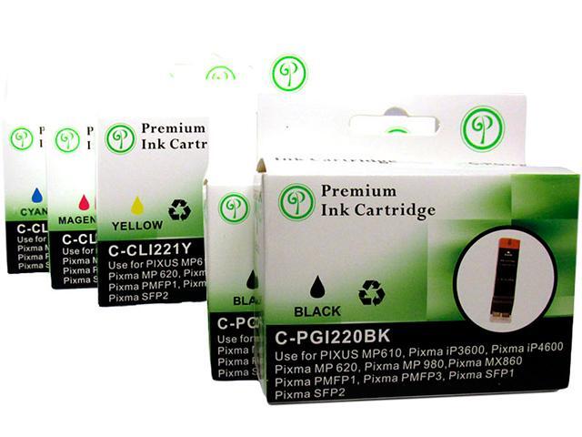 Click here for Green Project C-PGI220/CLI221(5PK) Black and Color... prices