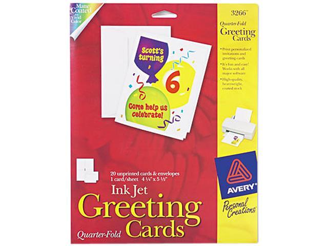 Click here for Avery Quarter-Fold Greeting Cards  Matte  4-1/4 x... prices
