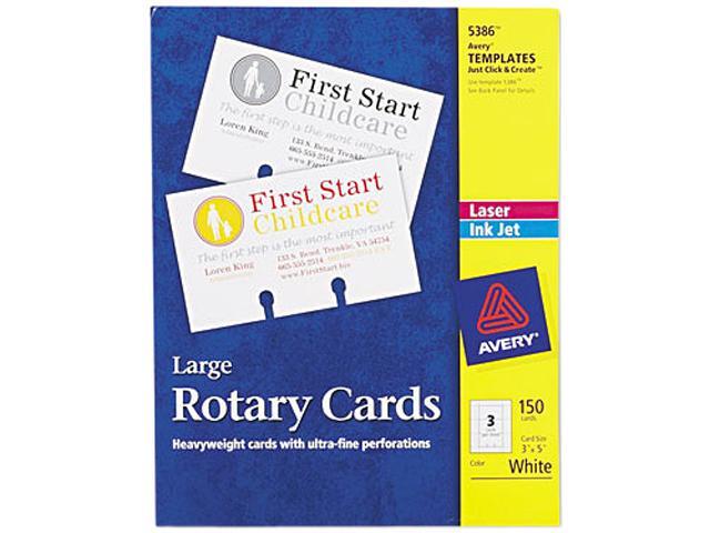 Click here for Avery 5386 Laser/Inkjet Rotary Cards  3 x 5  3 Car... prices