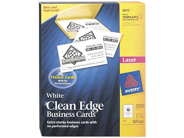 Click here for Avery 5870 Clean Edge Laser Business Cards  White... prices