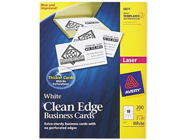 Click here for Laser Clean Edge Business Cards White Matte 10/She... prices