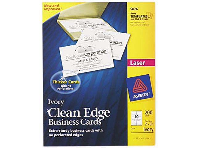 Click here for Avery 5876 Clean Edge Laser Business Cards  2 x 3... prices
