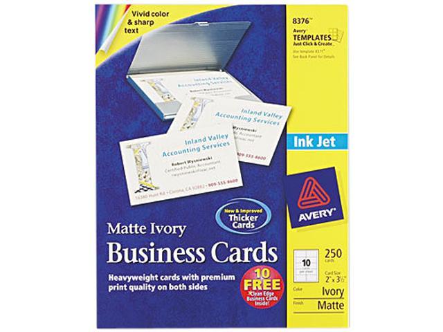 Click here for Avery 8376 Inkjet Matte Business Cards  2 x 3 1/2... prices