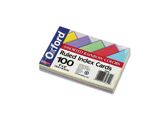 Click here for Oxford 34610 Ruled Index Cards  4 x 6  Blue/Violet... prices
