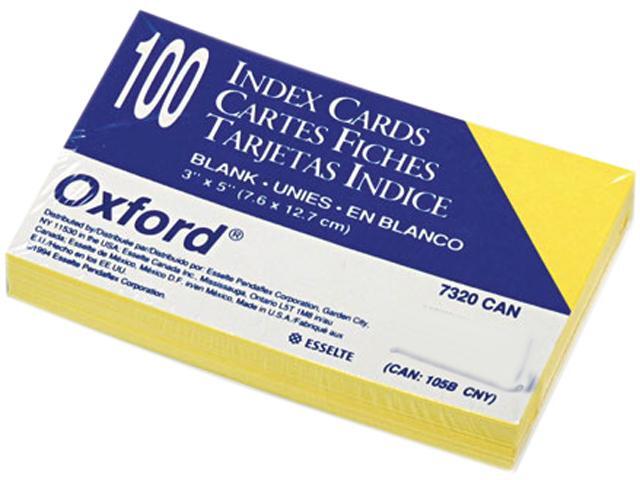 Click here for Oxford 7320-CAN Unruled Index Cards  3 x 5  Canary... prices