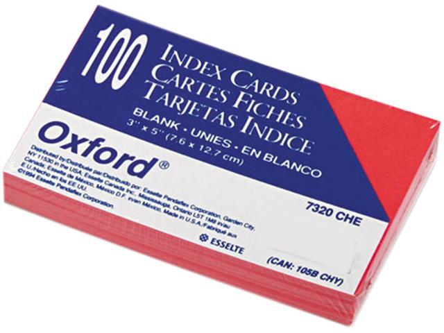 Click here for Oxford 7320-CHE Unruled Index Cards  3 x 5  Cherry... prices