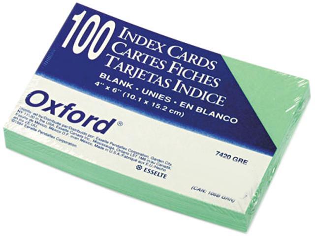 Click here for Oxford 7420-GRE Unruled Index Cards  4 x 6  Green... prices