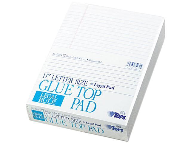 Click here for Tops 7523 Glue Top Ruled Pads  Legal Rule  8-1/2 x... prices