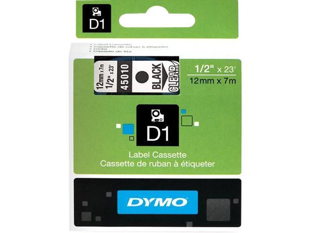 Click here for Dymo 45010 Black on Clear D1 Label Tape 0.50 Width... prices