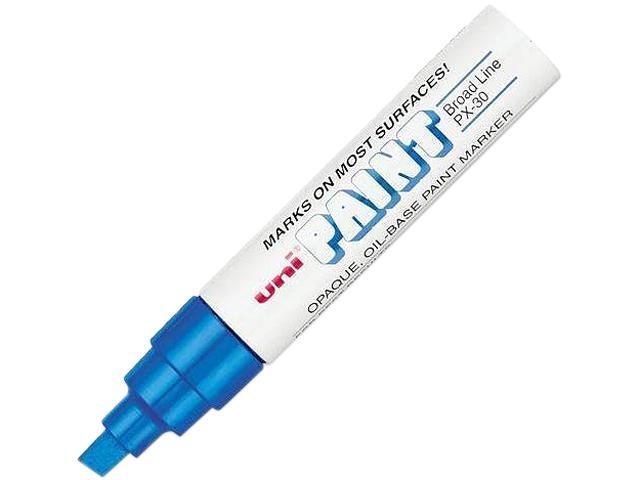 Click here for Uni-Paint Permanent Marker  Broad Chisel Tip  Blue... prices