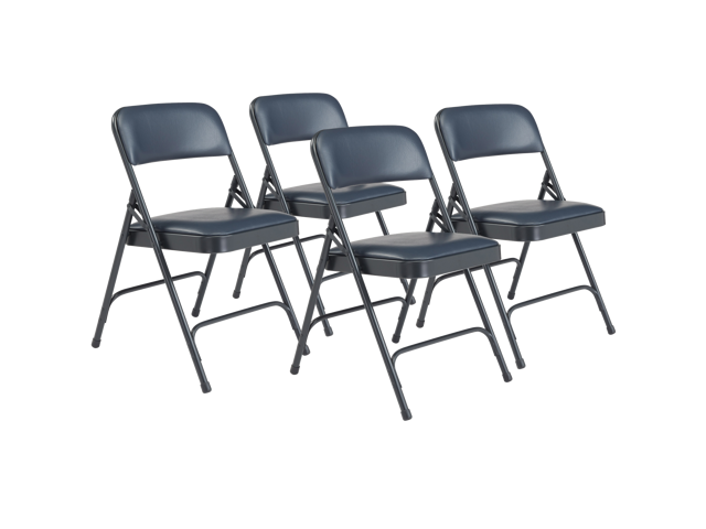 Click here for NPS 1204 Vinyl Dual-Hinge Folding Chair - Supports... prices