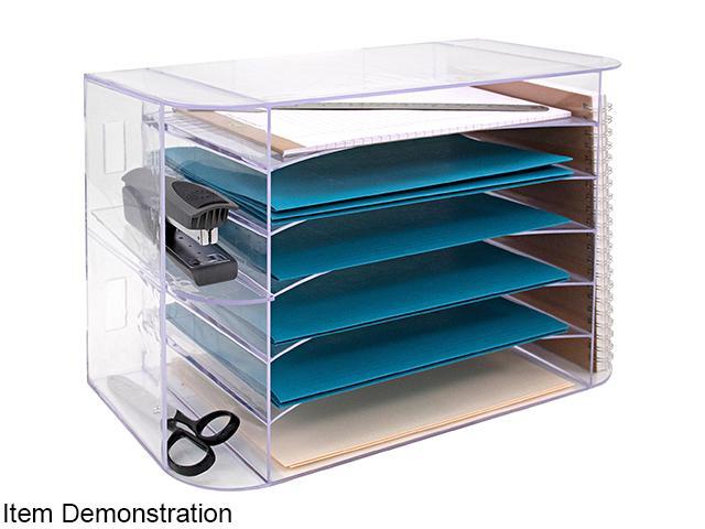 Click here for Business Source 6-tray Jumbo Desk Sorter - 3 Pocke... prices