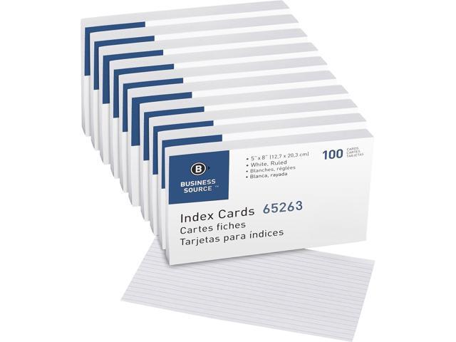 Click here for Bus. Source Ruled White Index Cards prices
