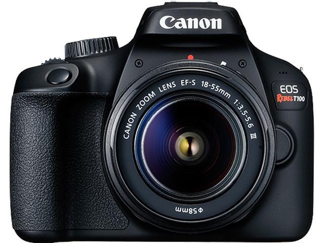 Click here for Canon Rebel T100 2628C003 Black Digital SLR Camera prices