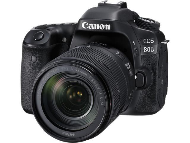 Click here for Canon EOS 80D 1263C006 Black Digital SLR Camera wi... prices